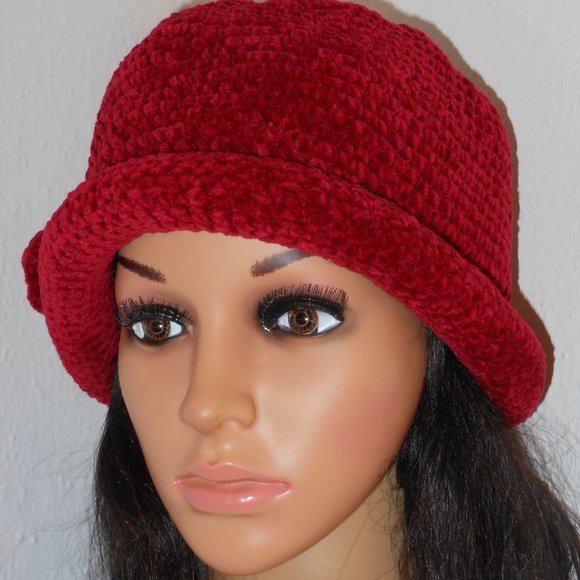 AGUSTA | Accessories | Augusta Red Knit Rollup Brim Hat Osfm | Poshmark